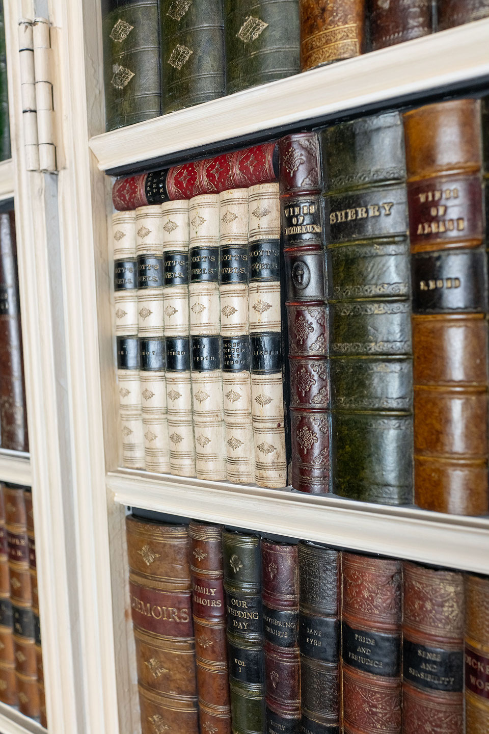 Pair of Faux Library Book Binding Decorative Panels - Milord antiques ...